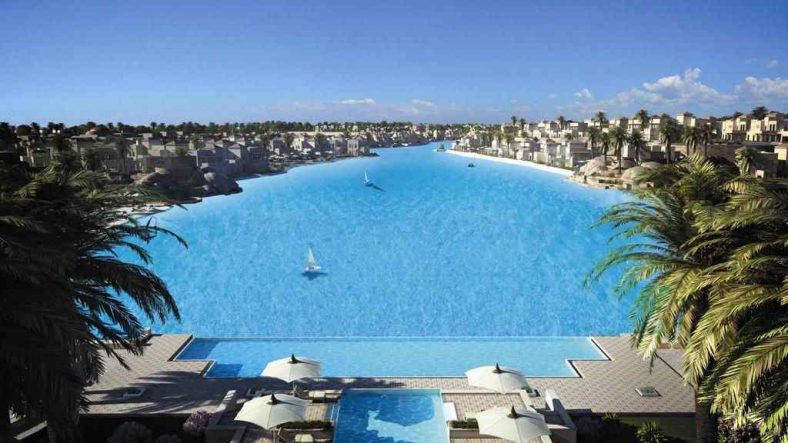 Crystal Lagoon Dubai world's largest man-made Lagoon in District one